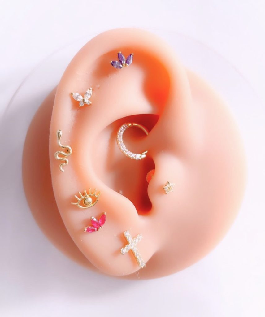 Piercing cross | Joyería Petunia