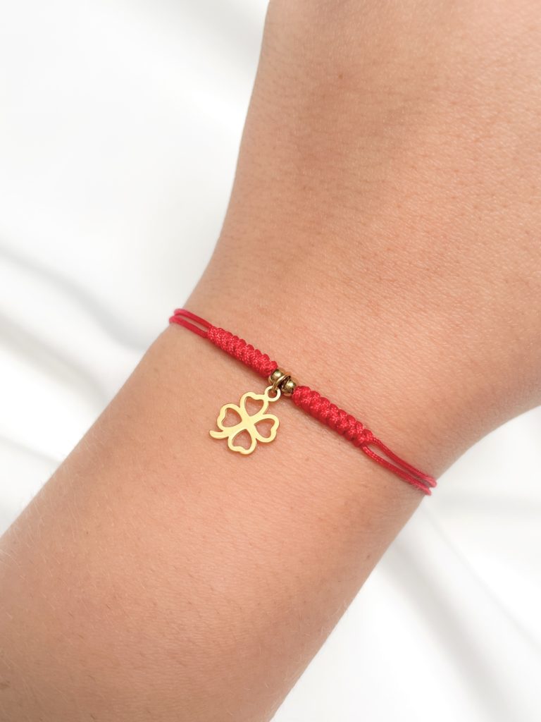 Pulsera Amelia trebol dorado | Joyería Petunia