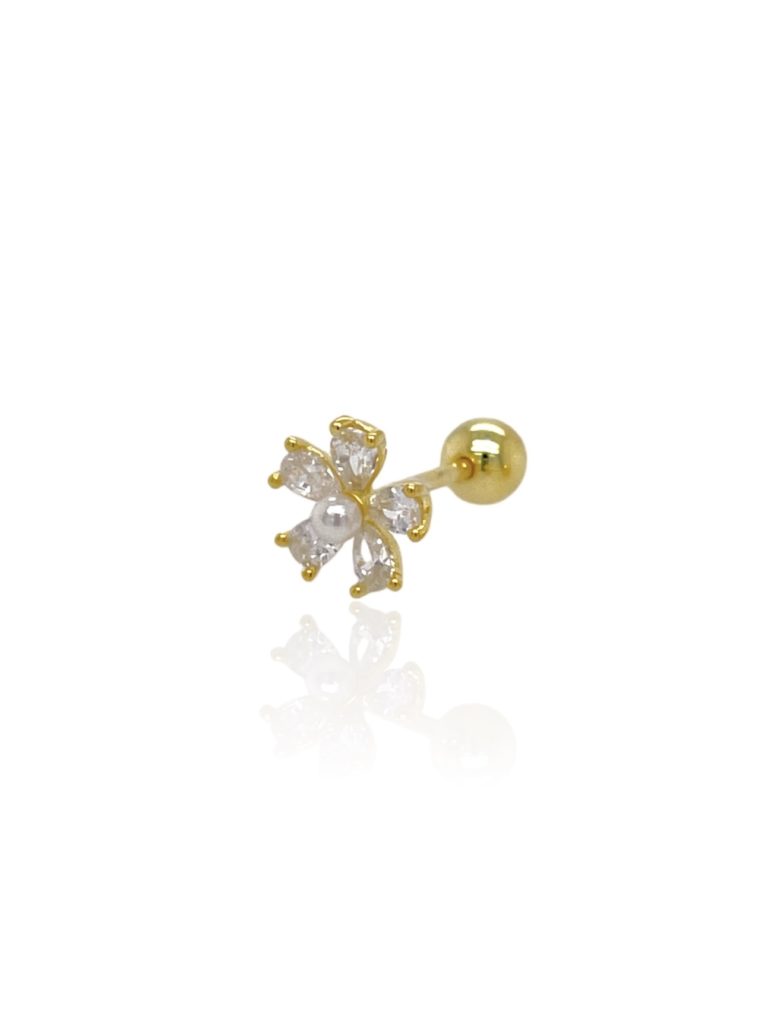 Piercing flor perla | Joyería Petunia