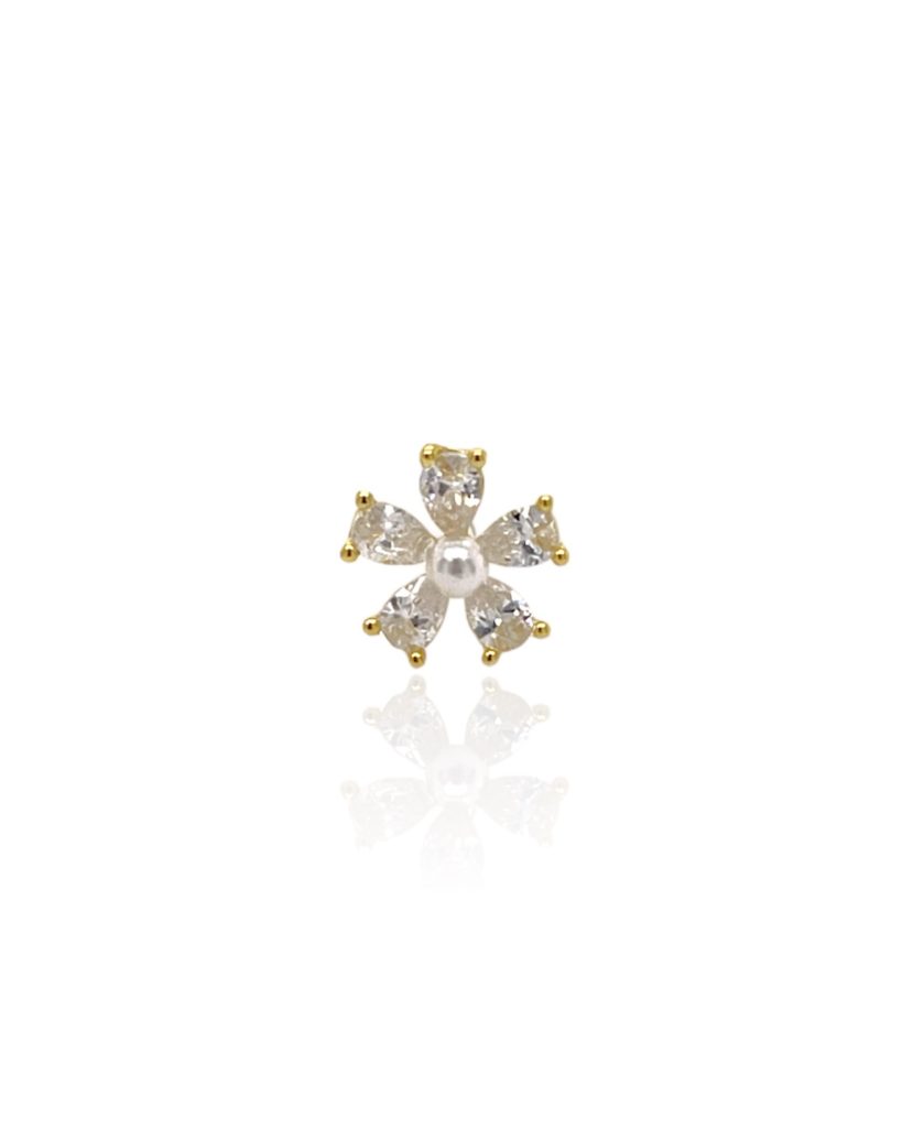 Piercing flor perla | Joyería Petunia