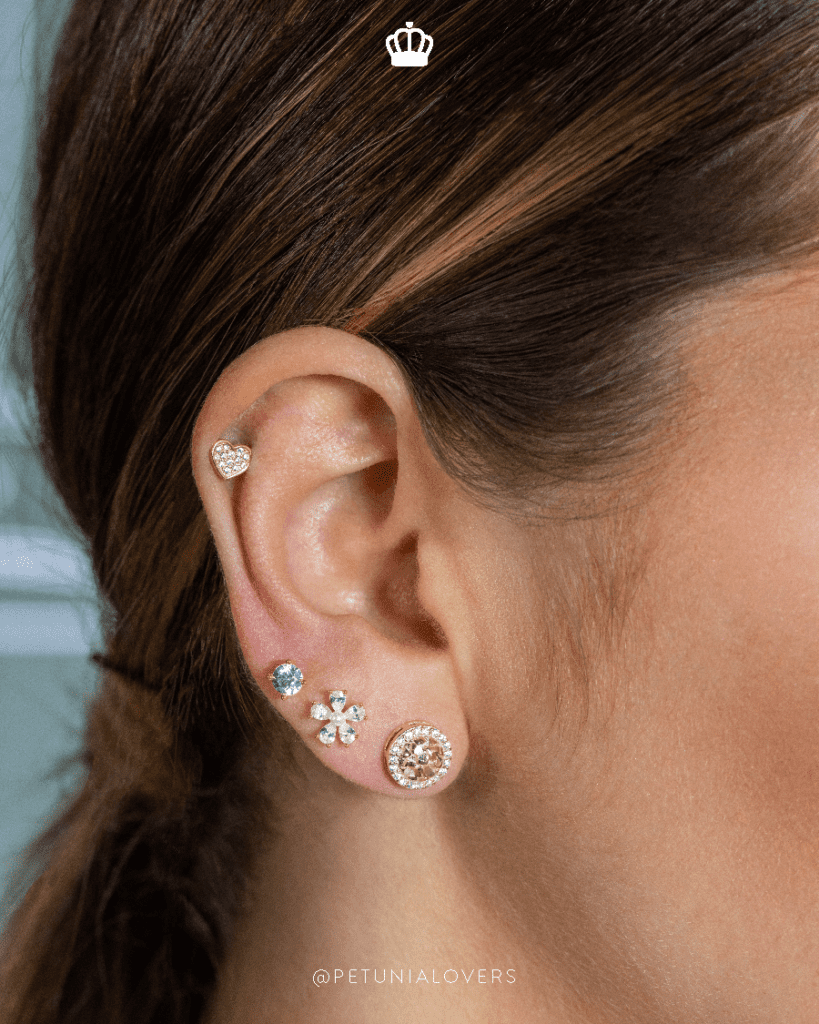 Piercing flor perla | Joyería Petunia
