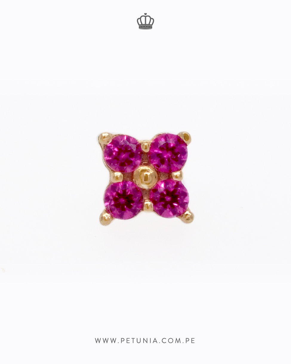 Piercing Season Rojo | Joyería Petunia