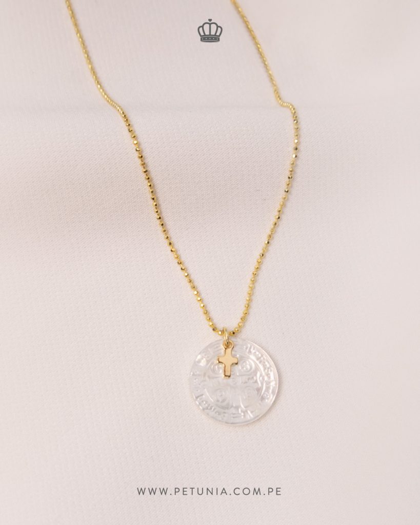 Cadena San Benito Nacar | Joyería Petunia